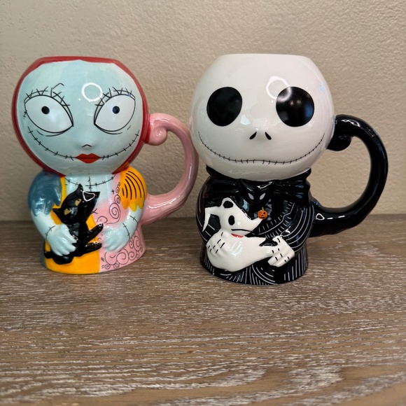 Disney | Dining | Disney Nbc Jack And Sally Mug New Set | Poshmark